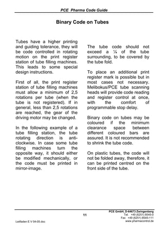 Pce pharmacode guide_v04-05_en | PDF