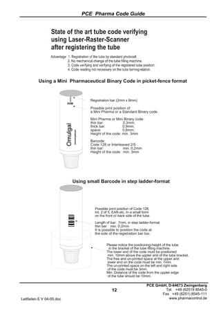 Pce pharmacode guide_v04-05_en | PDF
