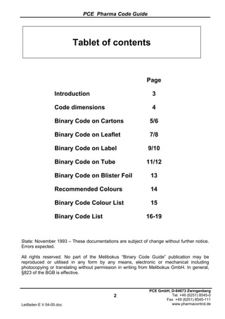 Pce pharmacode guide_v04-05_en | PDF