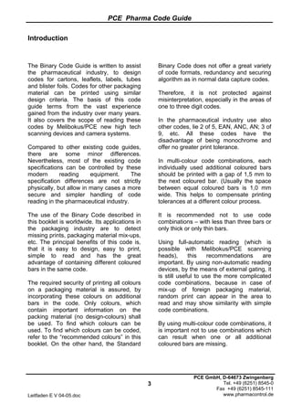 Pce pharmacode guide_v04-05_en | PDF