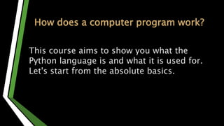 PCEP Module 1.pptx | Programming Languages | Computing