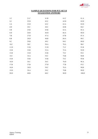 PCE Sample Exam_2 | PDF