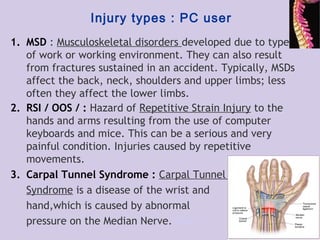 Pc ergonomics BY Muhammad Fahad Ansari 12IEEM14 | PPT