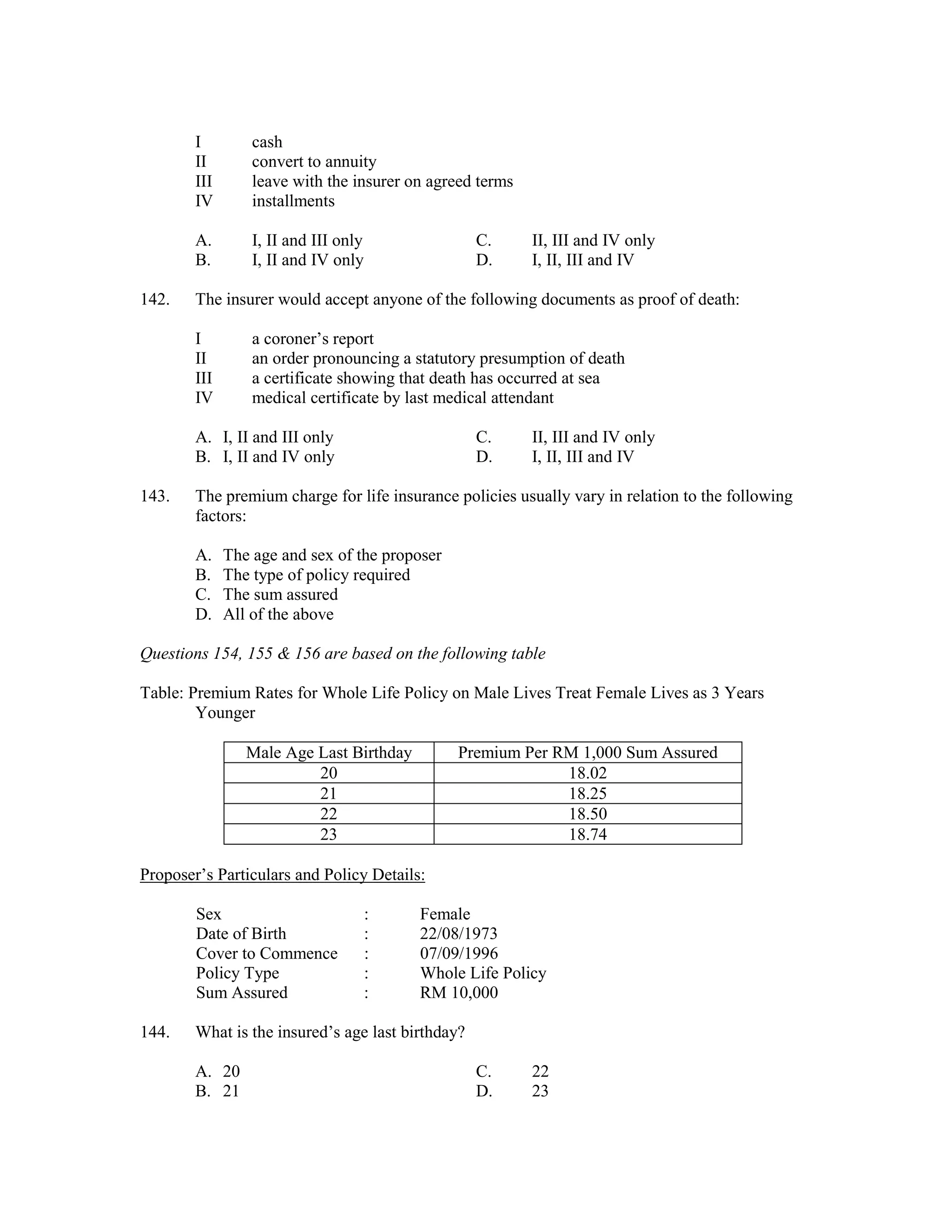 PCE Sample Exam_1 | PDF