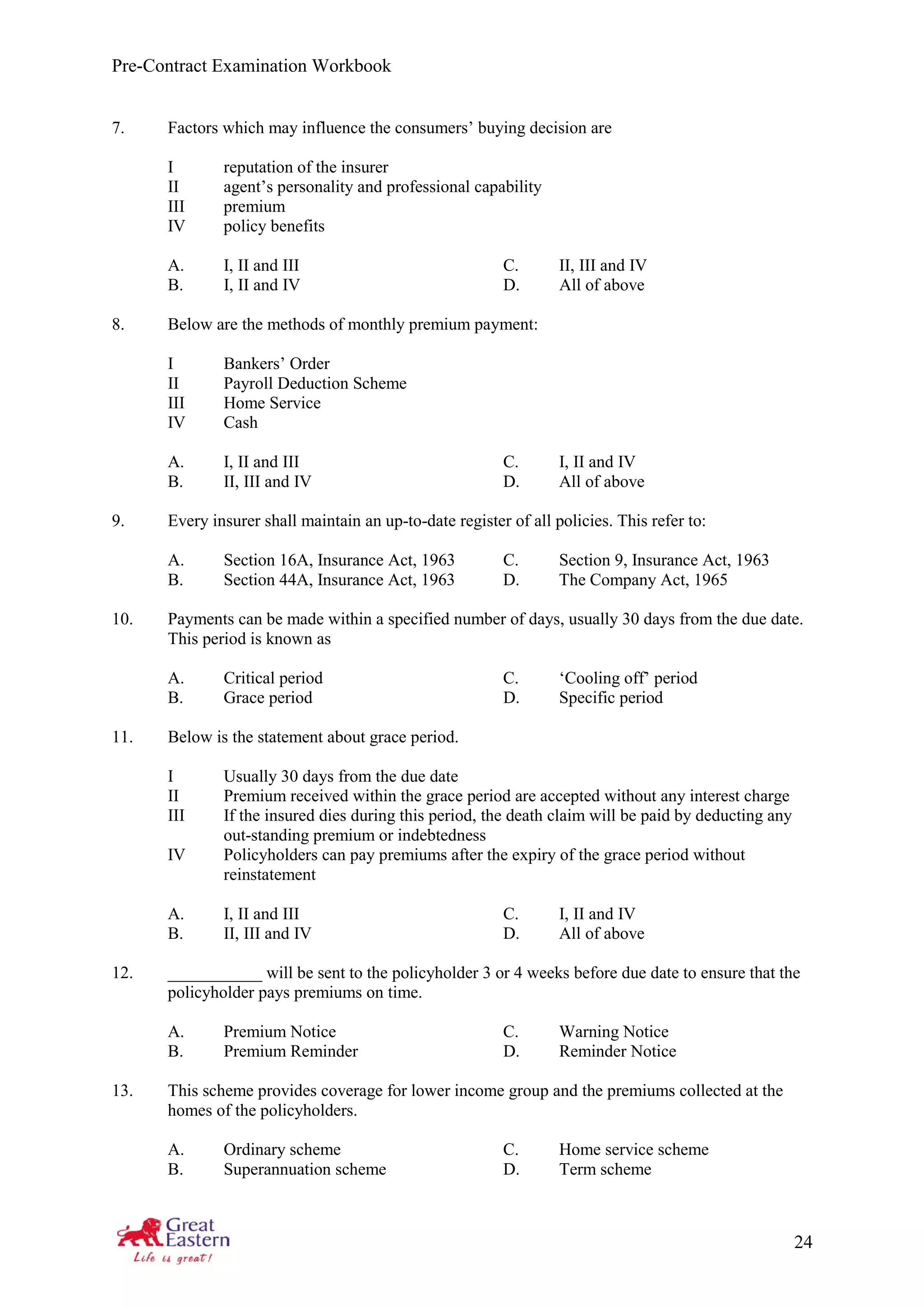 PCE Sample Exam_4 | PDF