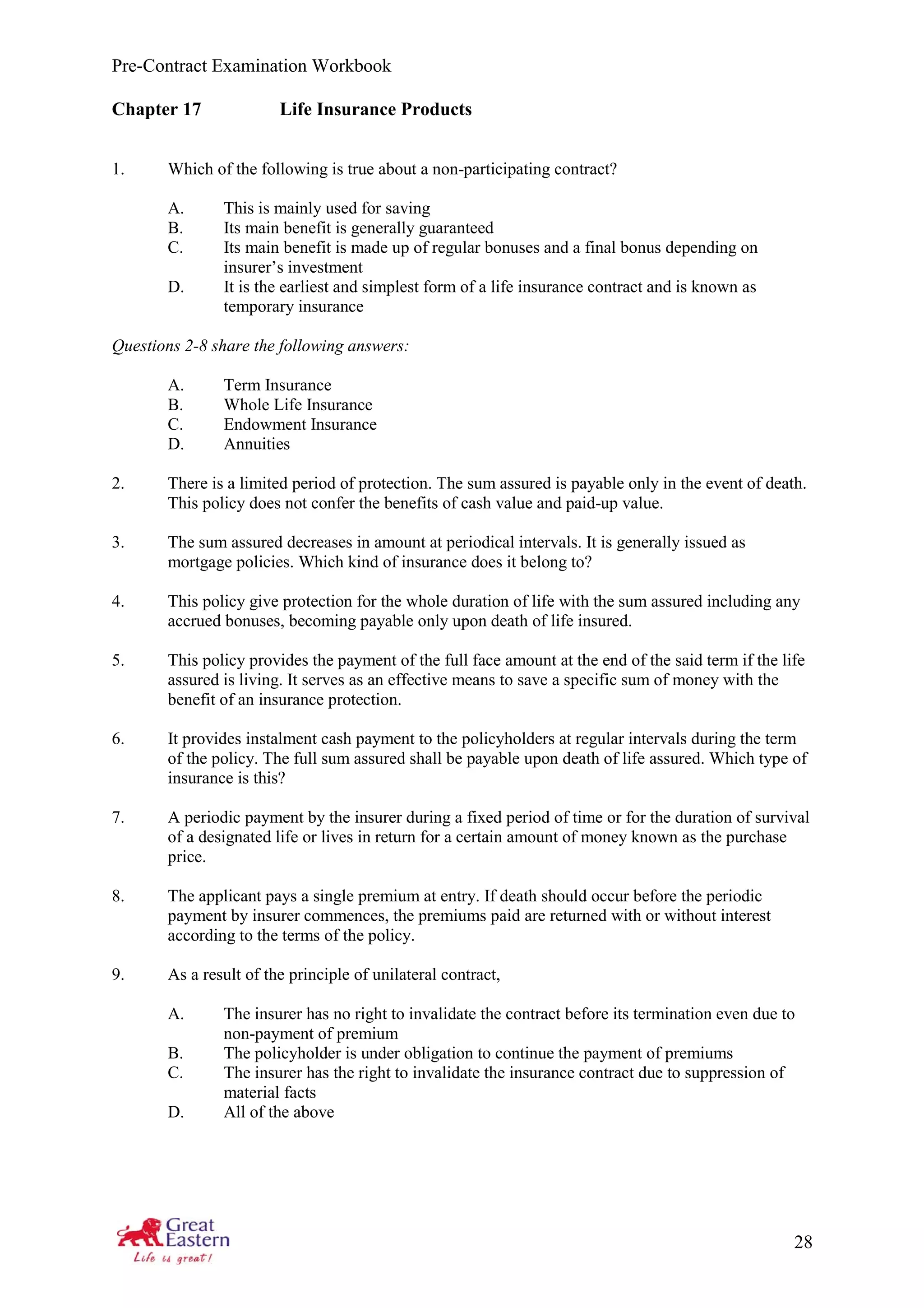 PCE Sample Exam_4 | PDF