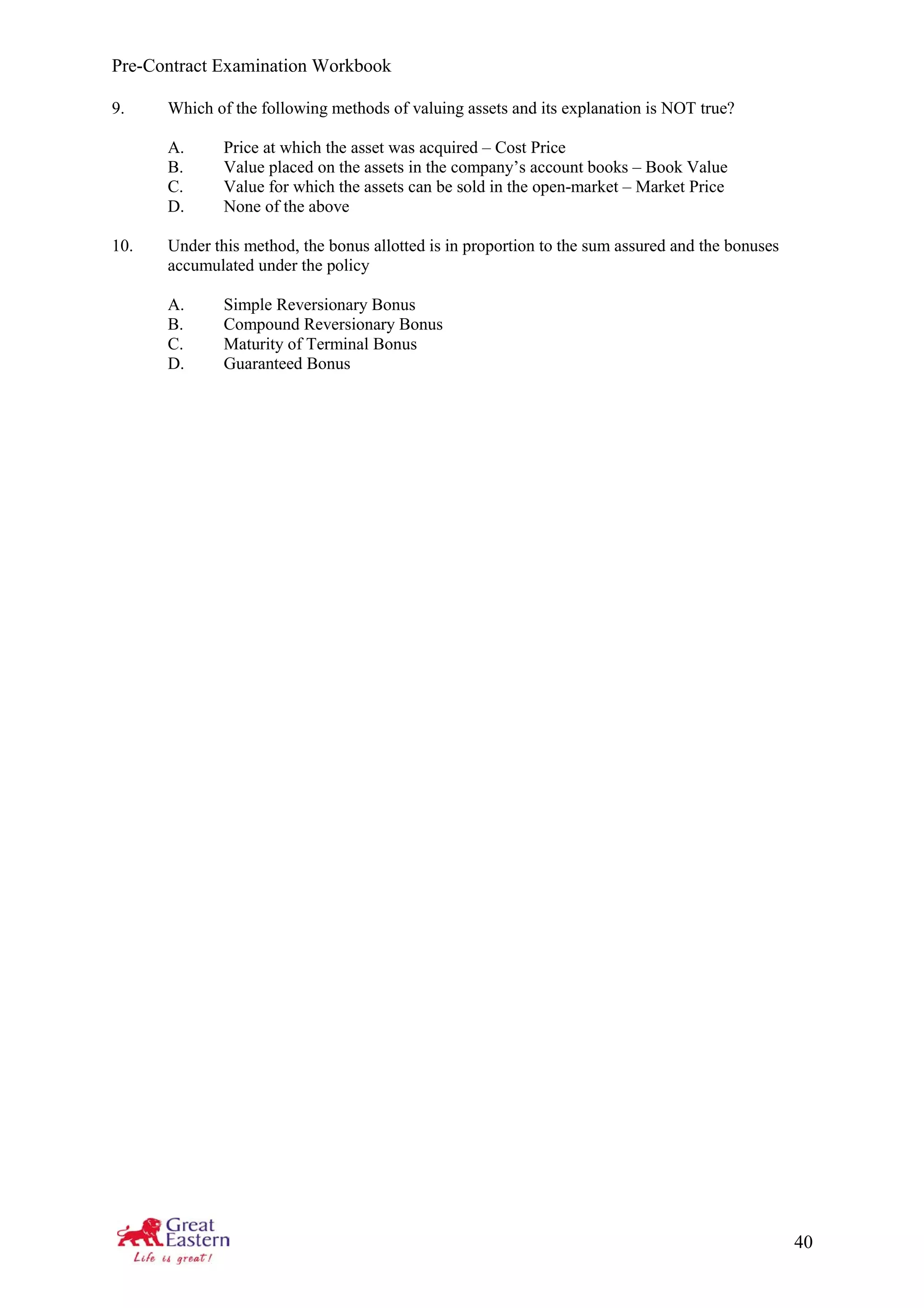 PCE Sample Exam_4 | PDF