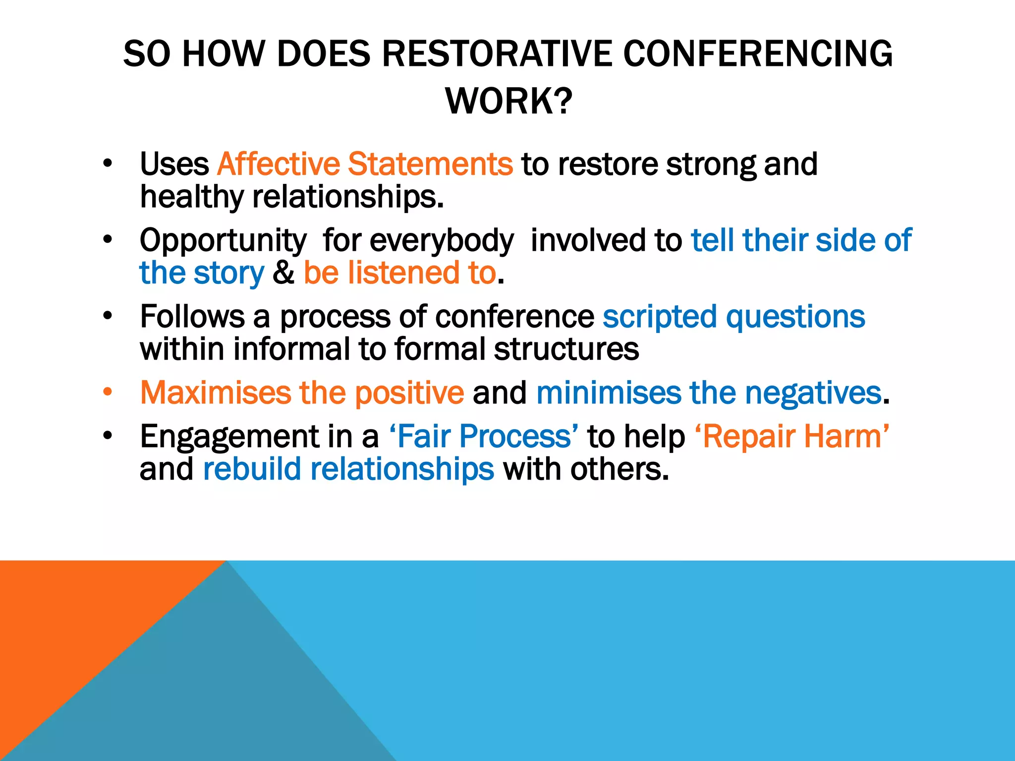 PGCE/T Micro Teach on Restorative Practice 2013 | PDF