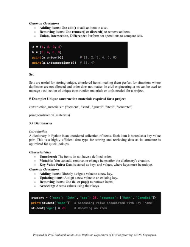 Programming In Civil Engineeringunit 3notes Pdf Programming Languages Computing