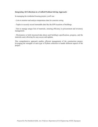 Programming in Civil Engineering_UNIT 3_NOTES | PDF | Programming ...