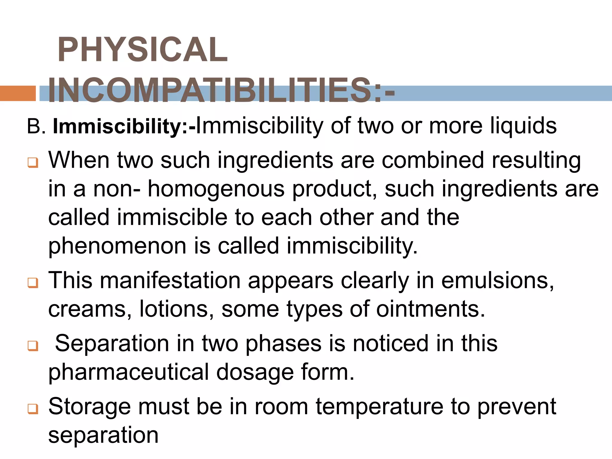 PHARMACEUTICAL INCOMPATIBILITIES | PPTX