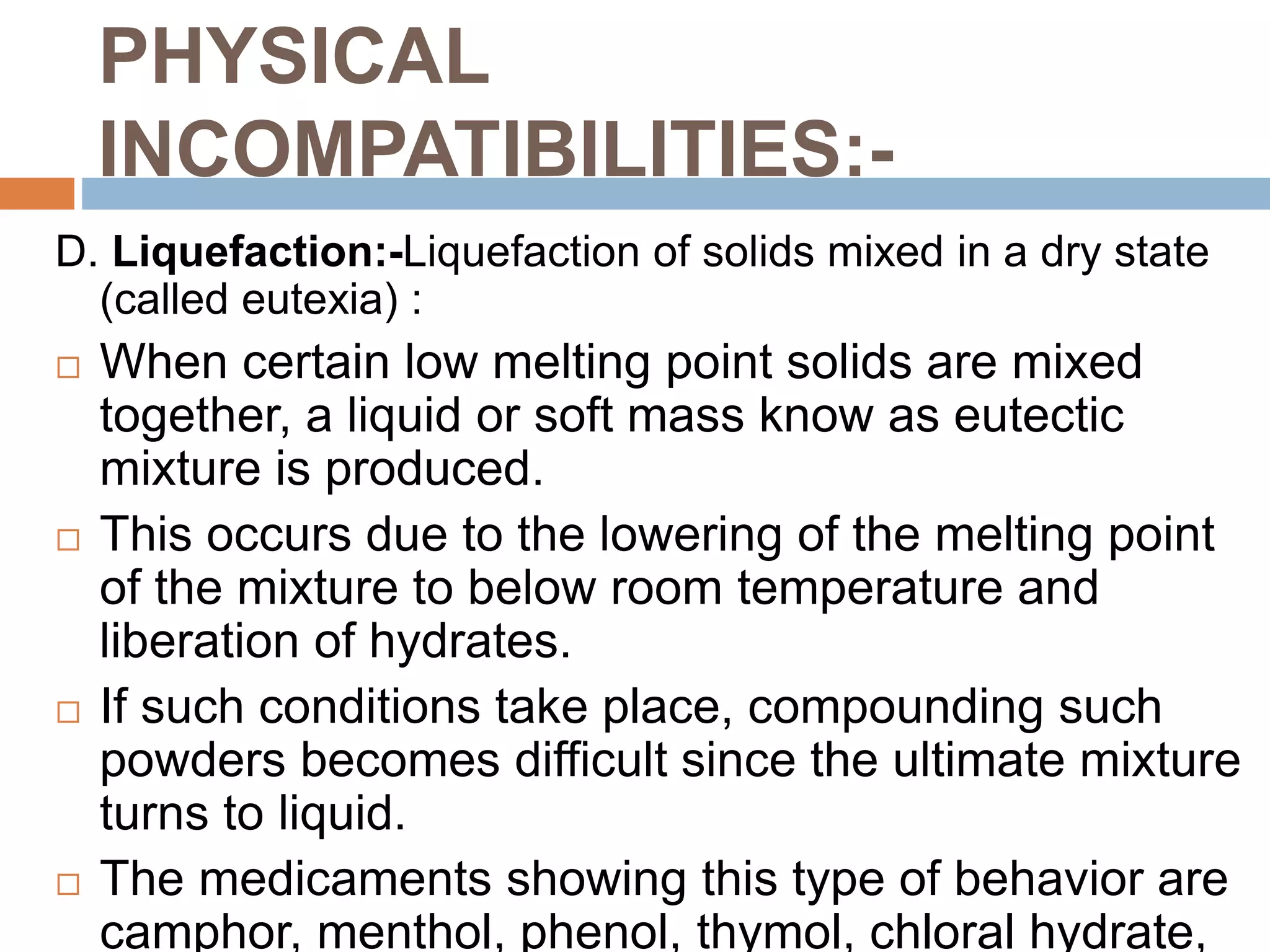 PHARMACEUTICAL INCOMPATIBILITIES | PPTX