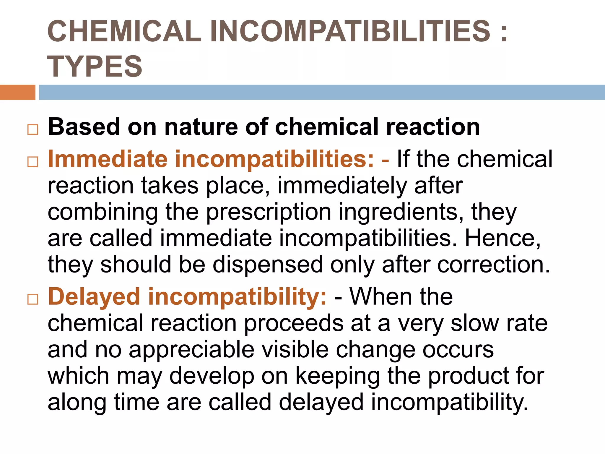 PHARMACEUTICAL INCOMPATIBILITIES | PPTX