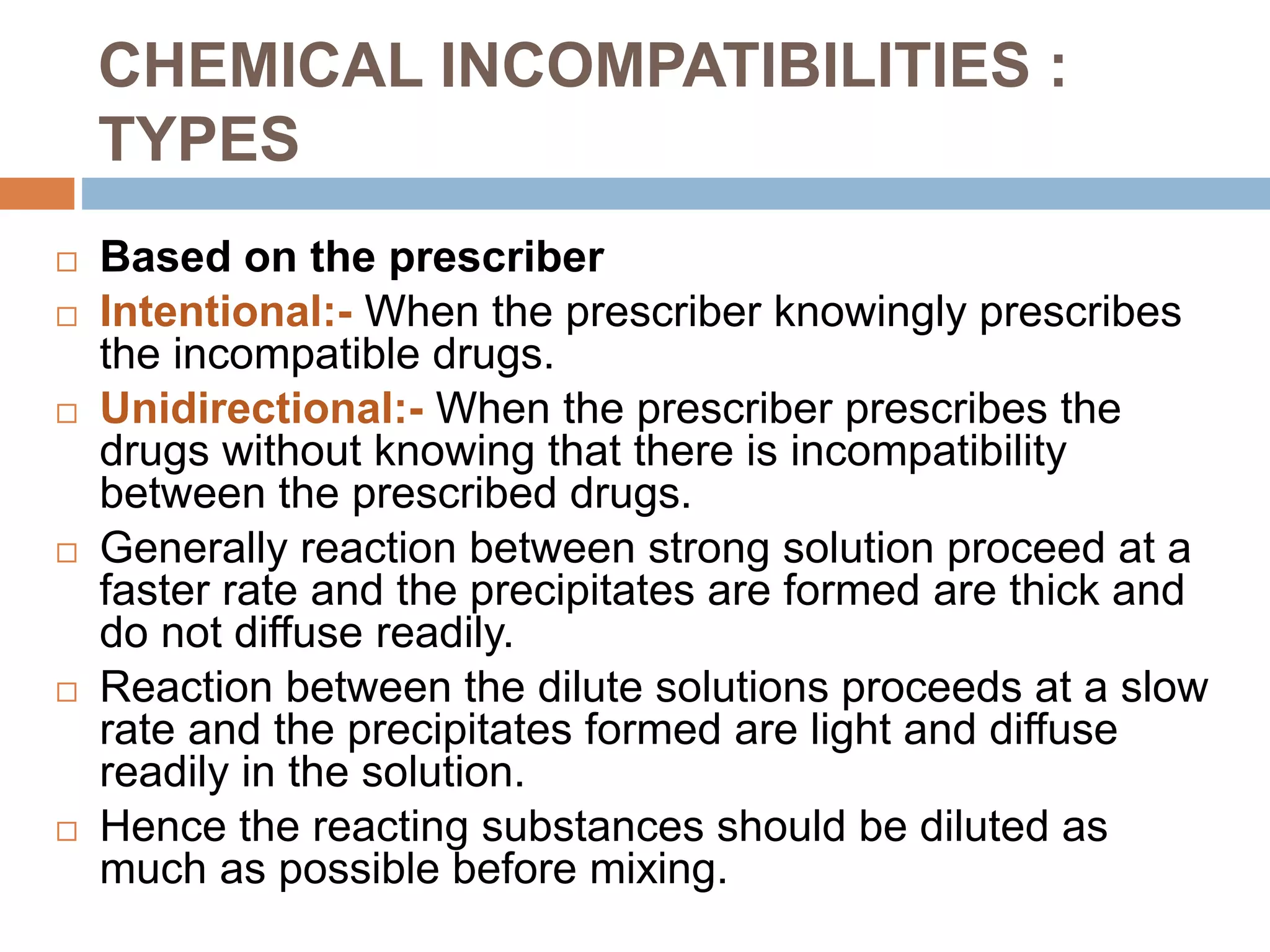 PHARMACEUTICAL INCOMPATIBILITIES | PPTX