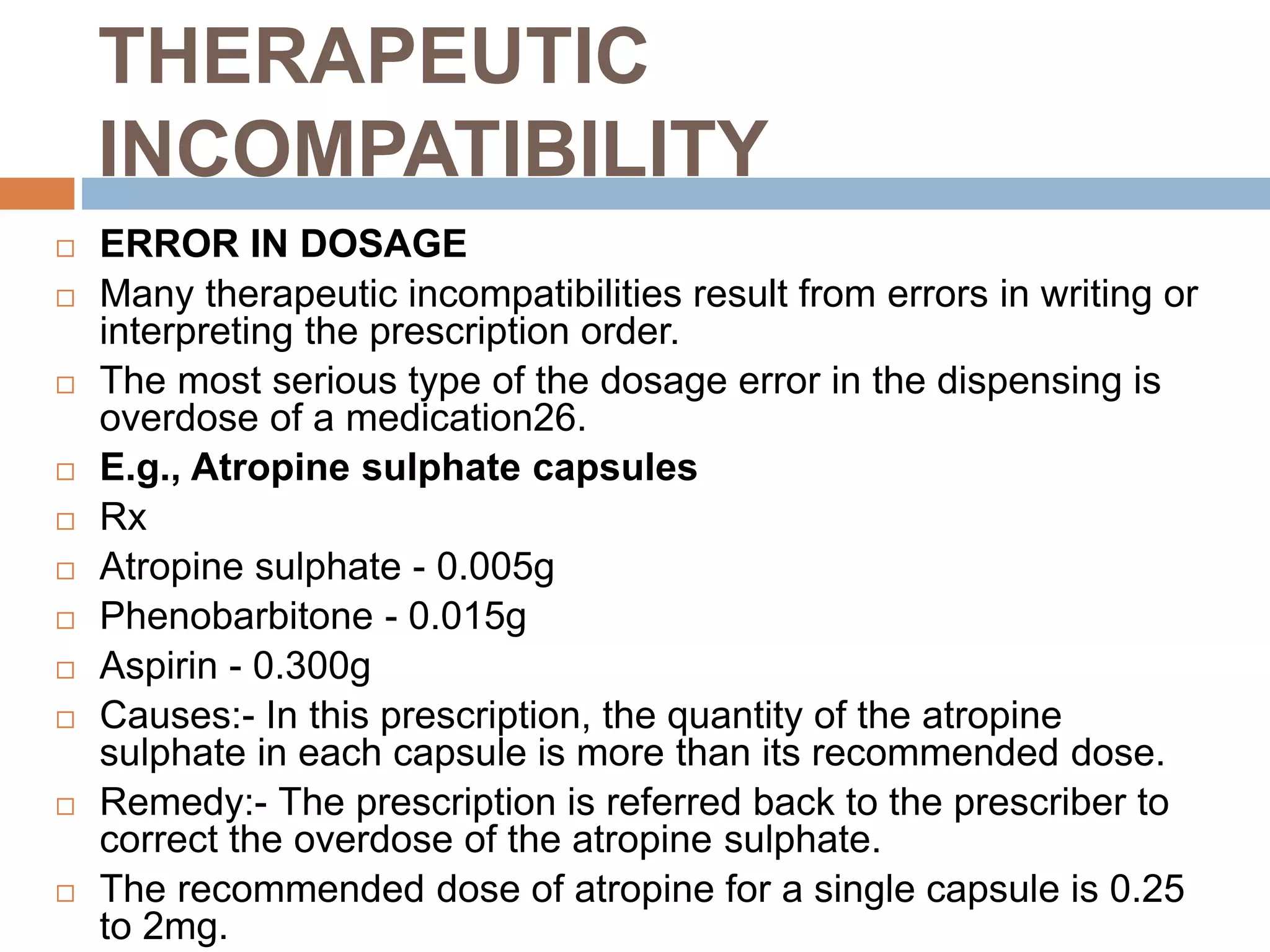 PHARMACEUTICAL INCOMPATIBILITIES | PPTX