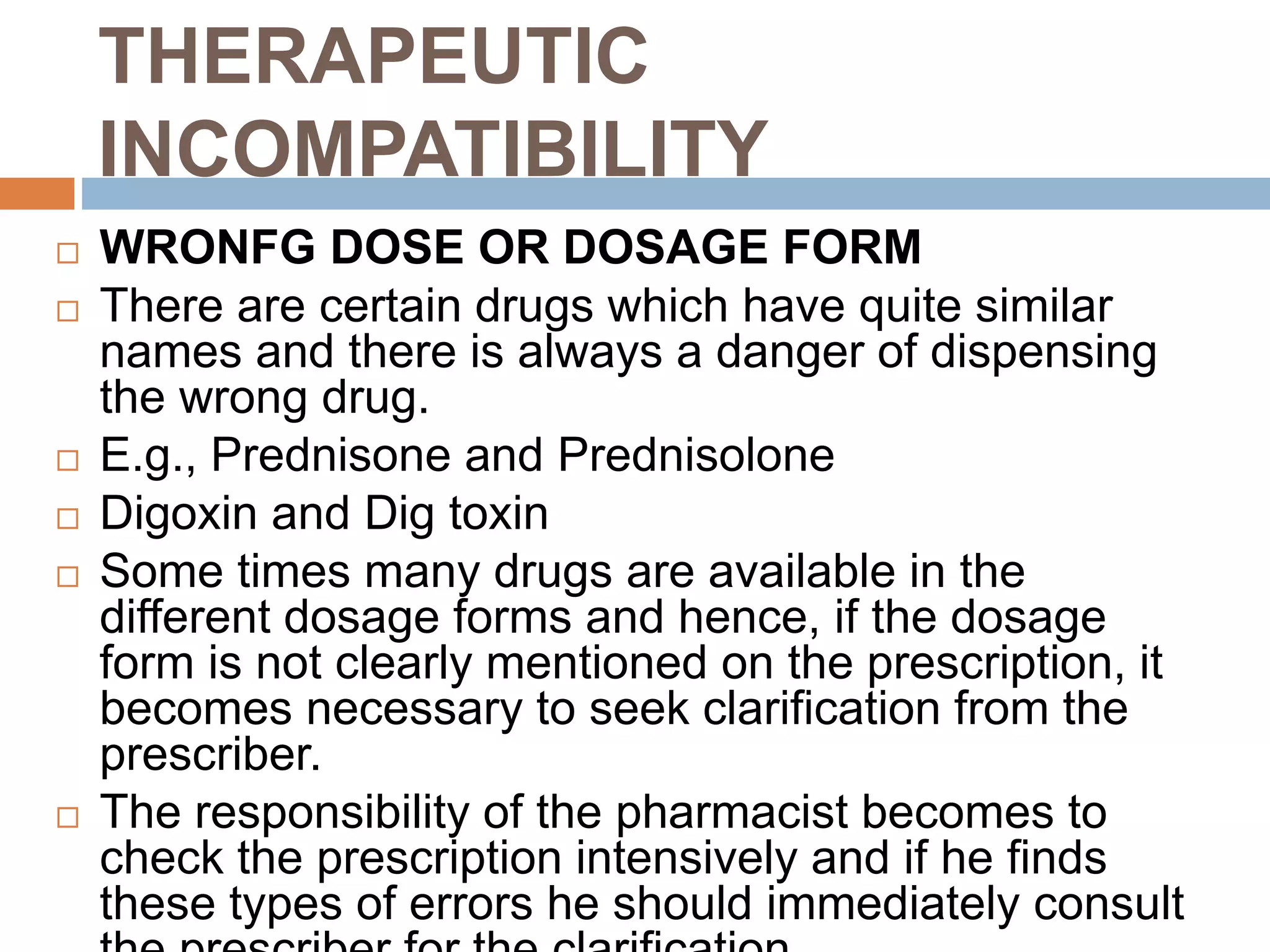 PHARMACEUTICAL INCOMPATIBILITIES | PPTX