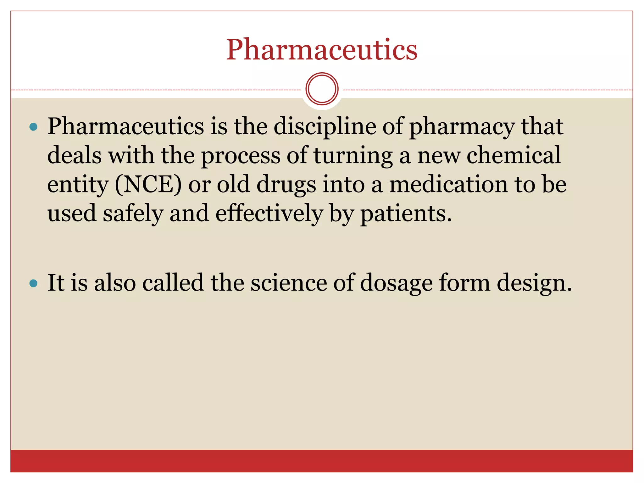 Pharmacy /Pharmaceutics Introduction ppt | PPTX