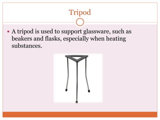common laboratory apparatus ppt | PPTX
