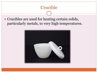 Crucible Laboratory Apparatus