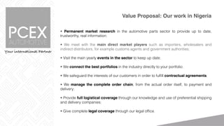 Pcex Automotive Nigeria Presentation | PDF | Automotive Industry ...