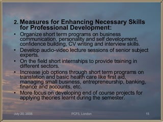 PCF5 London Presentation by Dr.Siran Mukerji & Dr.Purnendu Tripathi | PPT