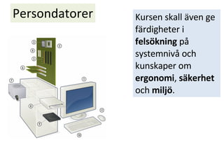 Pc kursplan | PPT