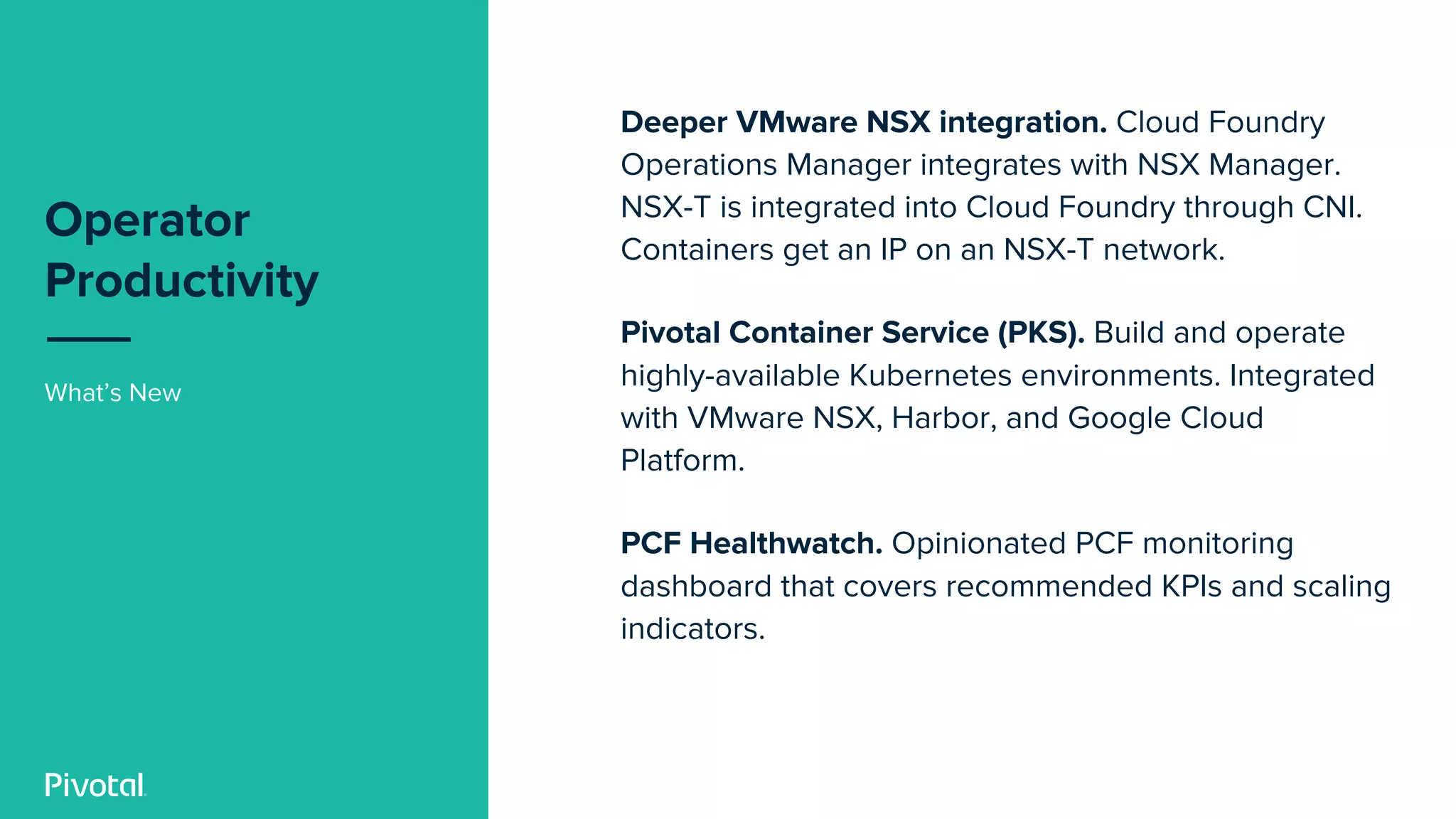 Pivotal Cloud Foundry 2.0: First Look | PDF