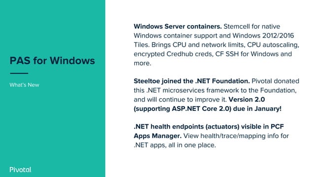 Pivotal Cloud Foundry 2.0: First Look | PPT