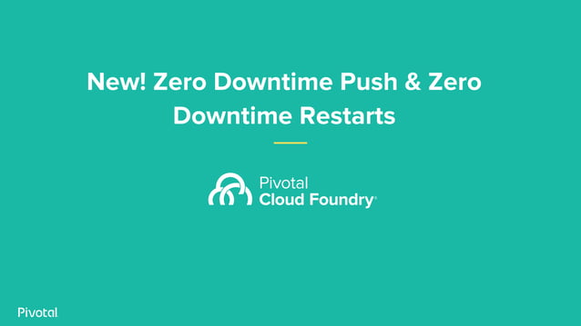 Pivotal Cloud Foundry 2.4: A First Look | PPT