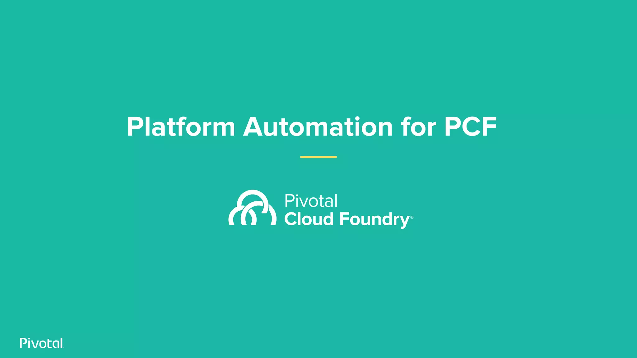 Pivotal Cloud Foundry 2.5: A First Look | PPT