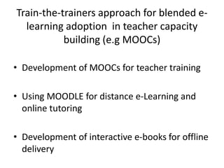 Capacity-building of in-service teachers through innovative approaches | PPTX