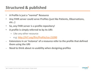 FHIR Profiles | PPTX