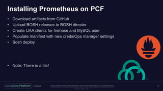 PCF Platform Monitoring with Prometheus and Grafana | PPT