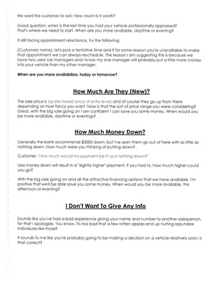 BDC Call Script | PDF