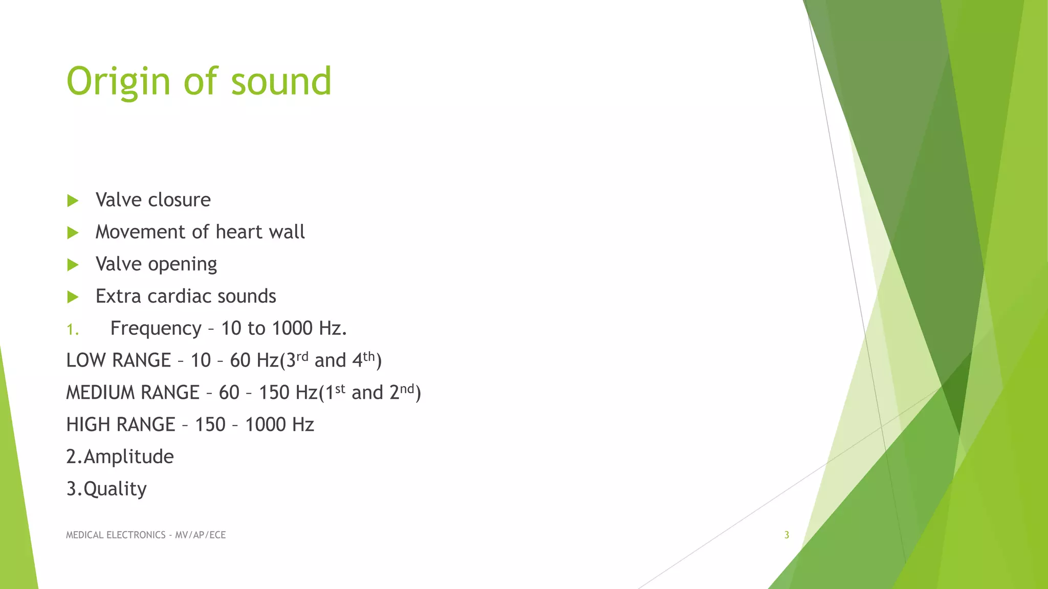 Phonocardiography(PCG) | PPTX