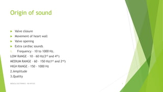 Phonocardiography(PCG) | PPTX