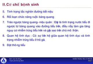 NHIỄM TRÙNG TIỂU Ở TRẺ EM | PPT