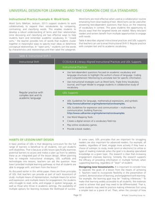 Universal Design for Learning and the Common Core ELA Standards ...
