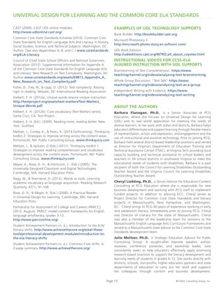 Universal Design for Learning and the Common Core ELA Standards ...