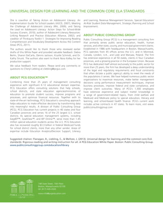 Universal Design for Learning and the Common Core ELA Standards ...