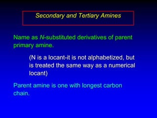 PCH 222 Chemistry of Amines 2021 modified.ppt