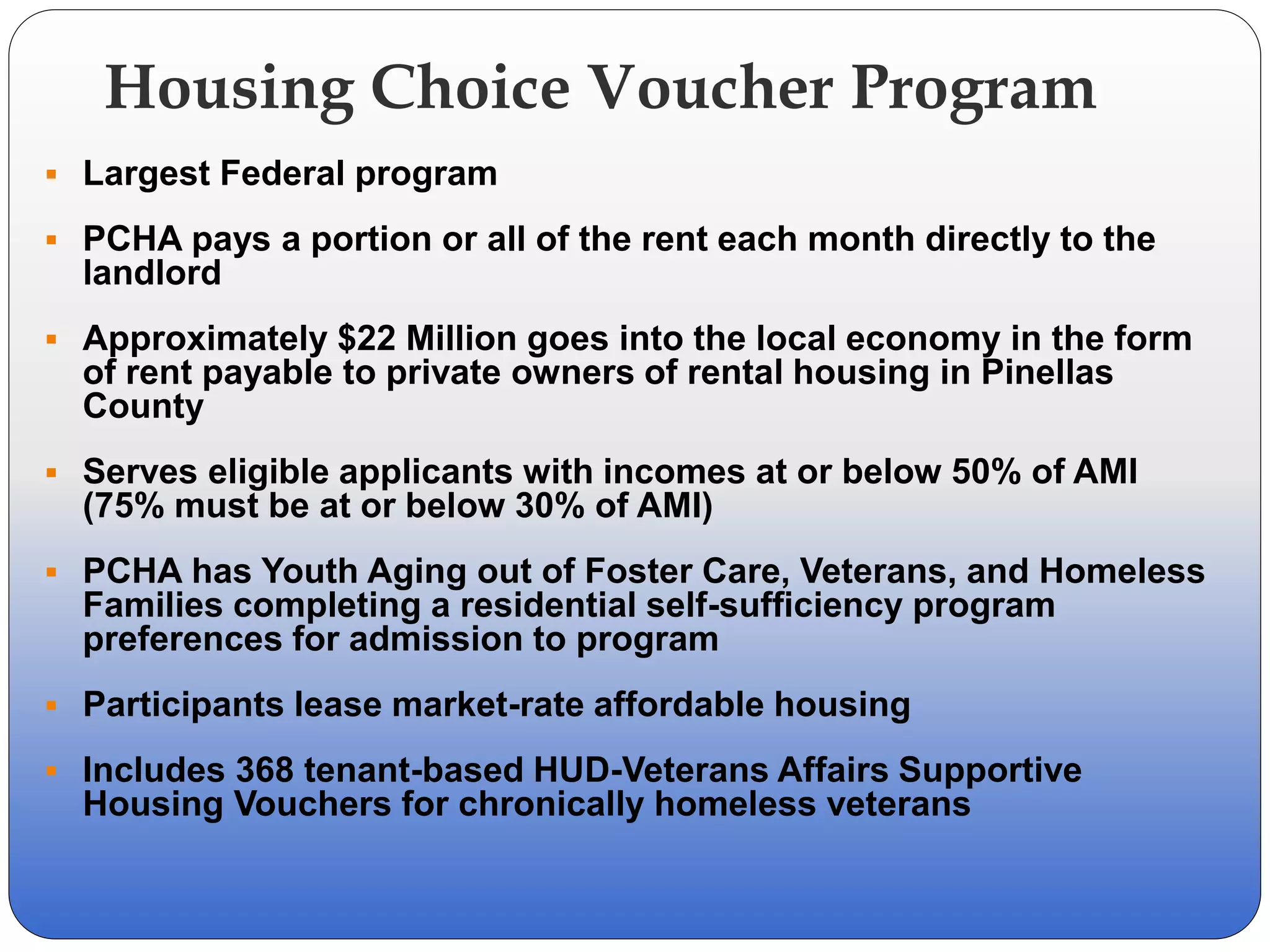 Pinellas County Housing Authority Overview | PPTX