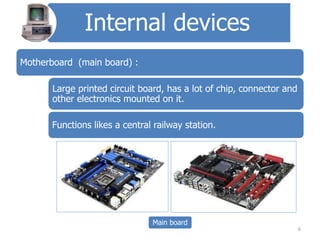 Pc hardware overview part 1 | PPSX | Computer Peripherals | Computing