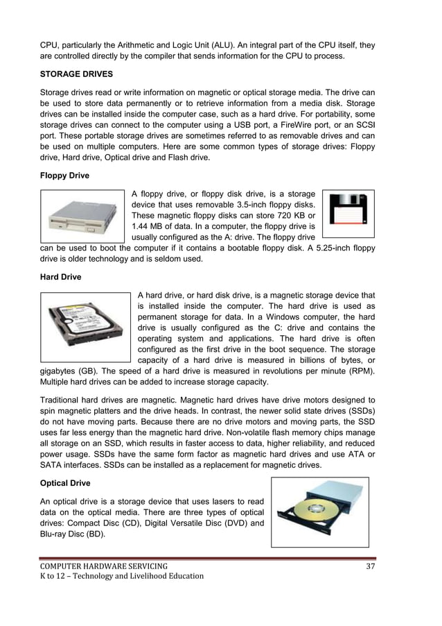 K to 12 PC Hardware Servicing Learning Module | PDF