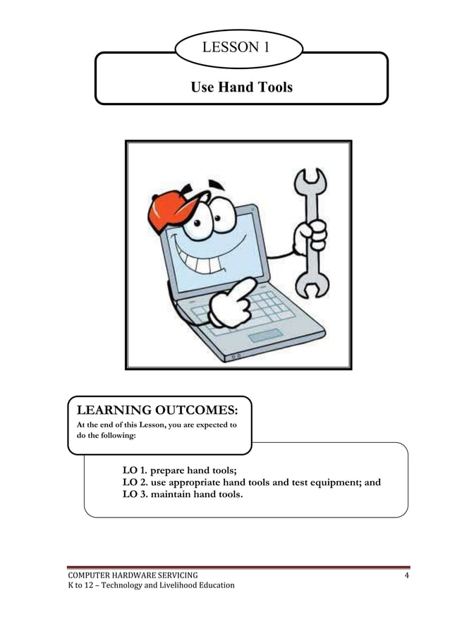 K to 12 PC Hardware Servicing Learning Module | PDF