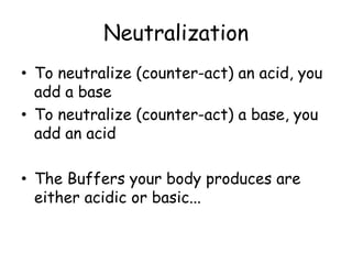 pchem Acidsbases waterbuffers ph measurements | PPT