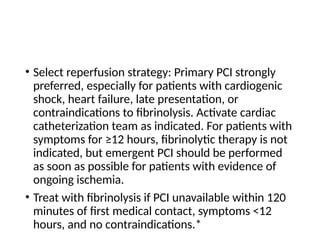 Approach to primary PCI in myocardial infarction | PPTX