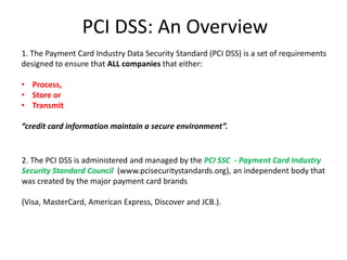 PCI DSS v3 - Protecting Cardholder data | PPTX