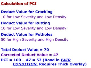 PAVEMENT MANAGEMENT SYSTEM FOR BANGALORE | PPT