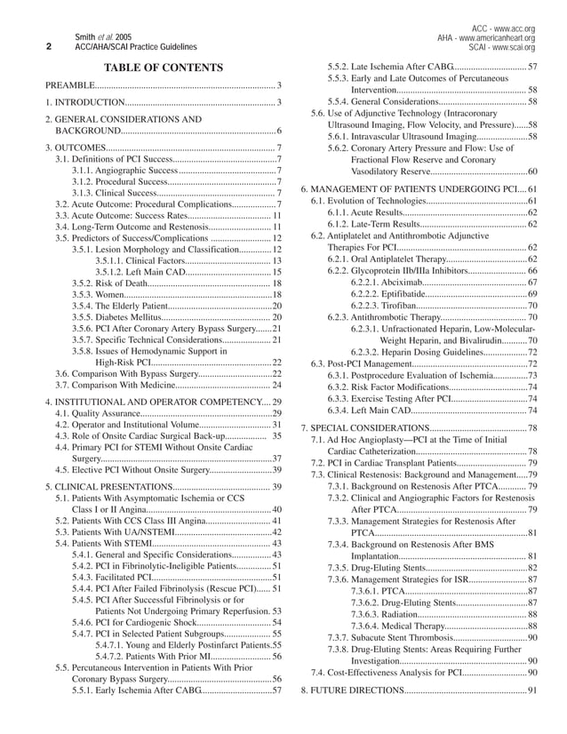 ACC/AHA/SCAI 2005 Guideline Update for Percutaneous Coronary ...